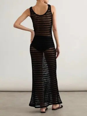 Alaïa Open-knit Maxi Dress