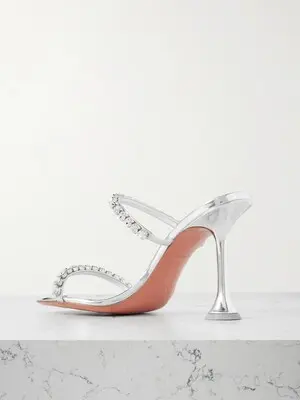 Amina Muaddi Gigi Crystal-embellished Mules