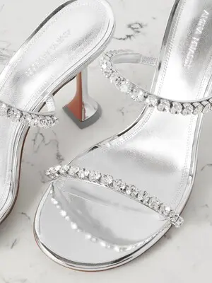 Amina Muaddi Gigi Crystal-embellished Mules