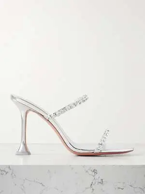 Amina Muaddi Gigi Crystal-embellished Mules