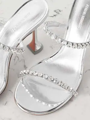 Amina Muaddi Gigi Crystal-embellished Mules