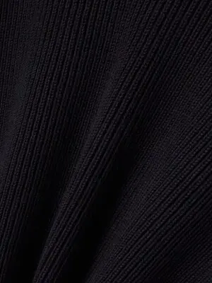 Bottega Veneta Ribbed Cotton-blend Sweater - Black