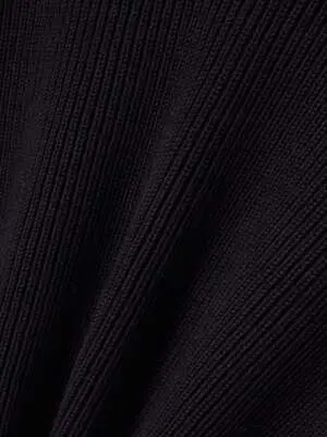 Bottega Veneta Ribbed Cotton-blend Sweater - Black