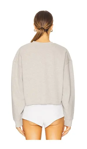 FAVORITE DAUGHTER Cropped Collegiate Sweatshirt