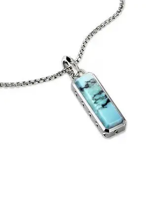 John Hardy Talisman Turquoise Necklace - Silver