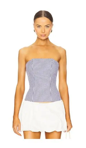 MORE TO COME MORE TO COME Tina Corset Top Navy