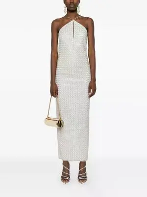 ROTATE BY BIRGER CHRISTENSEN Beaded Maxi Dress