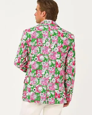 Lilly Pulitzer® Flagler Blazer - Cherry Blossom Pink Lil Chicken Check