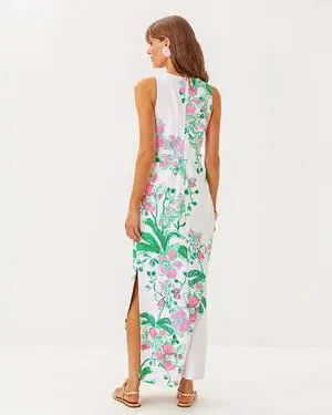 LILLY PULITZER Melodie Printed Maxi Dress - Multi Oversized Orchids On The Avenue Engineer