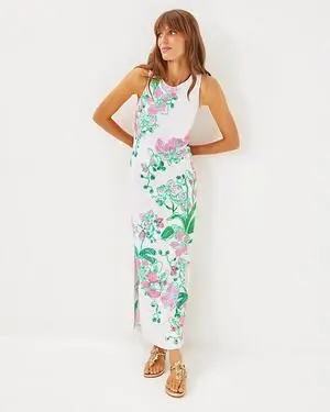 LILLY PULITZER Melodie Printed Maxi Dress - Multi Oversized Orchids On The Avenue Engineer