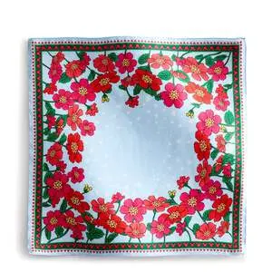 VERA BRADLEY Disney Square Silk Scarf In Mickey Meadow - Blue