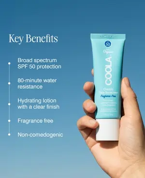COOLA Classic Face Sunscreen Lotion Spf 50