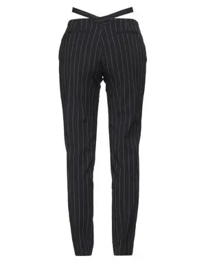 Attico Tapered Pinstriped Pants - Blue
