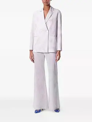 MARGHERITA MACCAPANI Lurex-jacquard Trousers - White
