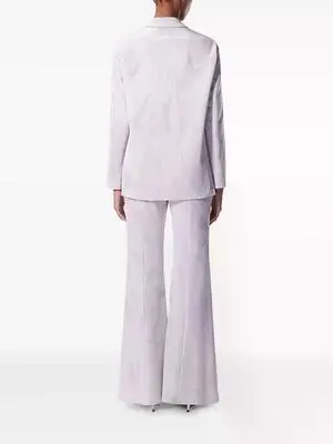 MARGHERITA MACCAPANI Lurex-jacquard Trousers - White