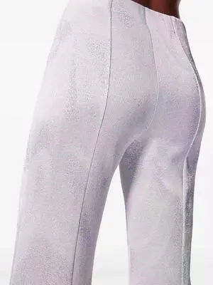 MARGHERITA MACCAPANI Lurex-jacquard Trousers - White