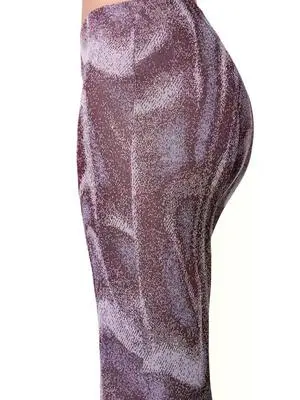 MARGHERITA MACCAPANI Lurex-jacquard Trousers - Purple