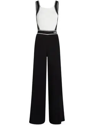 Karl Lagerfeld Bi-colour Jumpsuit - Black
