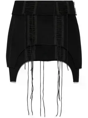 Helmut Lang Lace-up Mini Skirt