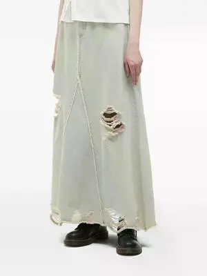 MUSIUM DIV. Distressed Denim Maxi Skirt
