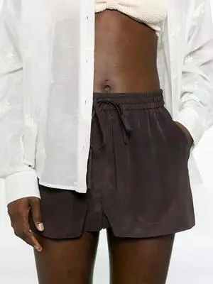 P.a.r.o.s.h Silk Shorts - Brown