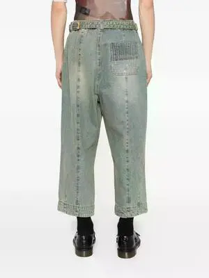 MUSIUM DIV. Belted Wide-leg Jeans