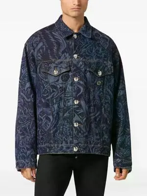 Philipp Plein Tattoo Denim Jacket