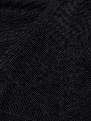 John Smedley Slim-fit Merino Wool Mock-neck Sweater - Black
