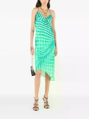 Roberto Cavalli Silk Midi Dress