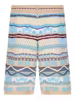LANEUS Woven Striped Shorts