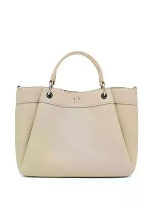 Armani Exchange Logo-stamp Tote - Neutrals