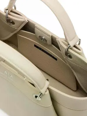 Armani Exchange Logo-stamp Tote - Neutrals