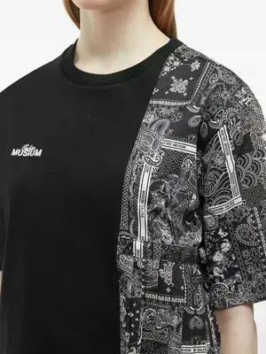 MUSIUM DIV. Bandana-print T-shirt - Black