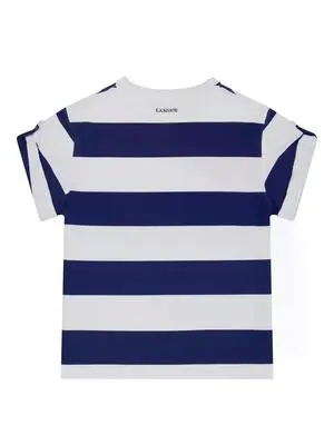 LANEUS Stripped T-shirt
