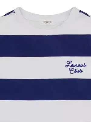 LANEUS Stripped T-shirt