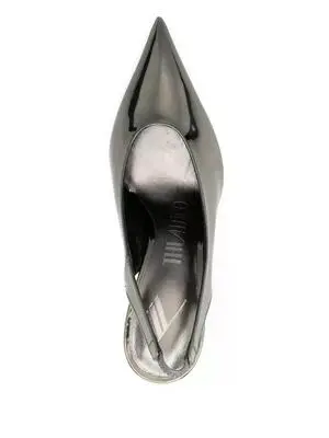 Attico 95mm Viper Pumps - Silver
