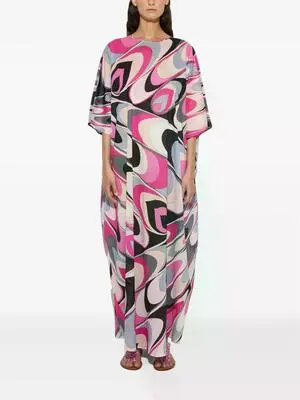Emilio Pucci Onde-print Kaftan Dress