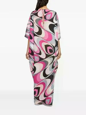 Emilio Pucci Onde-print Kaftan Dress