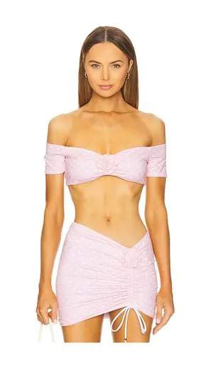BANANHOT Stefan Top - Peach Polka