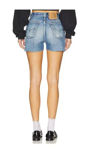 ALIGRACE Vintage Classic Relaxed Fit Denim Shorts With Raw Hem