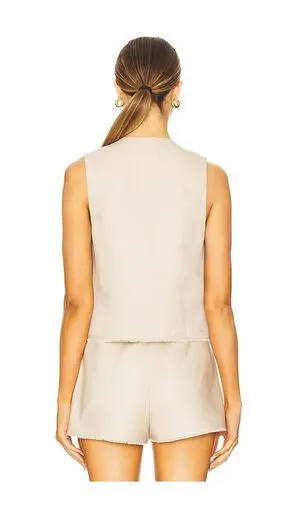 IVY OAK Tala Ann Linen Vest - Light Canvas