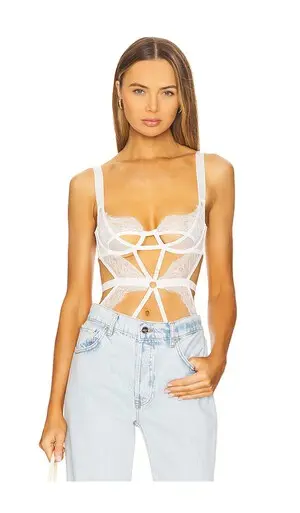 THISTLE AND SPIRE Minna Playsuit - Ivory