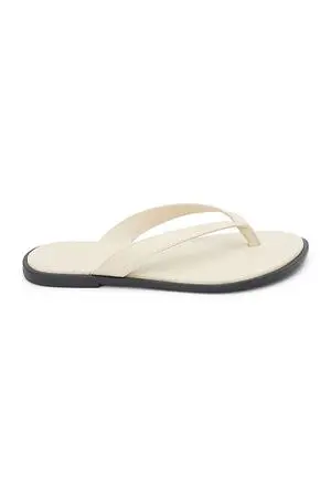 Women's White Thong Sandals