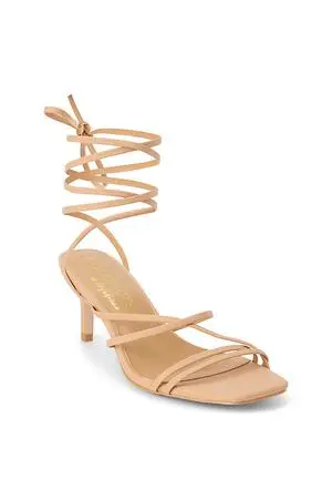 Matisse Lilly Ankle-wrap Kitten Heels - Neutral
