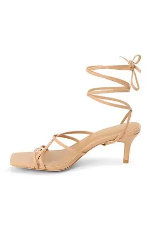 Matisse Lilly Ankle-wrap Kitten Heels - Neutral