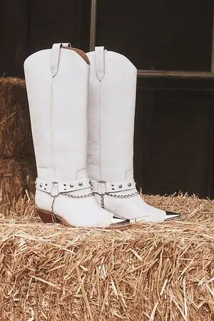 Matisse Brazen Western Moto Boots - White