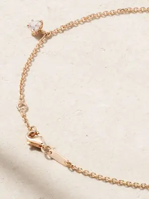 ANITA KO 18-karat Rose Diamond Anklet