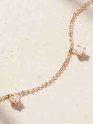 ANITA KO 18-karat Rose Diamond Anklet