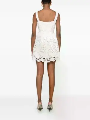 SELF-PORTRAIT Lace Tiered Mini Dress