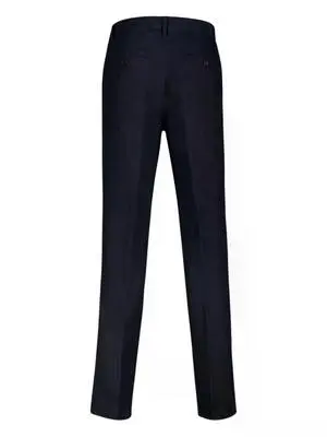 120% Lino Linen Trousers - Blue